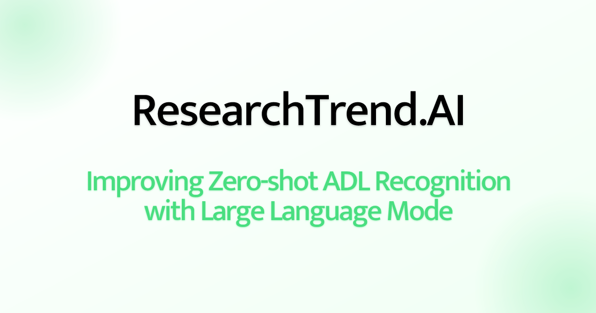 Improving Zero-shot ADL Recognition with Large Language Models through ...