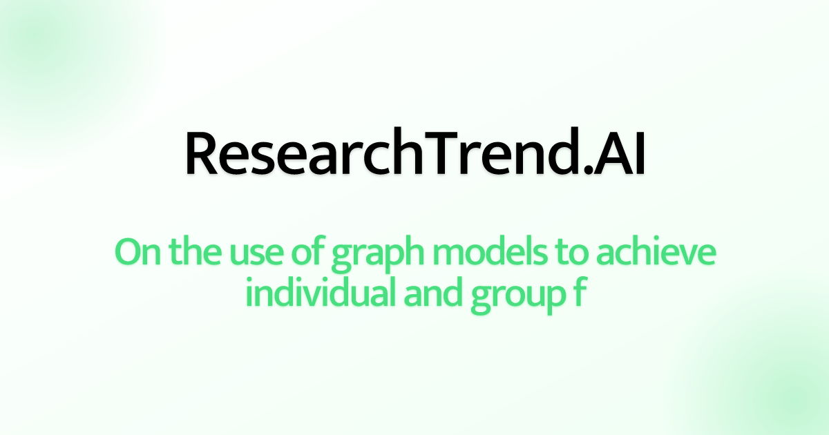 On the use of graph models to achieve individual and group fairness ...